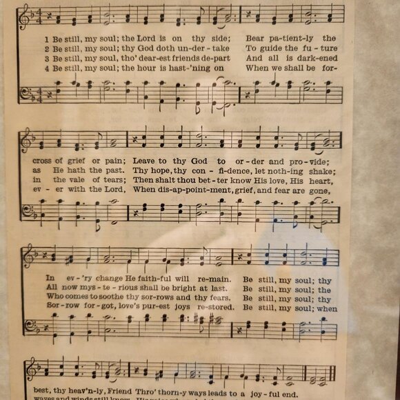 Art | Handcrafted Wall Art Of Vintage Hymn Antique Hymn Page | Poshmark